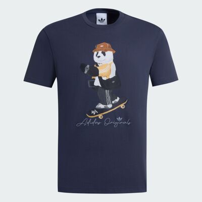 Adidas/阿迪达斯 男女三叶草熊猫印花运动短袖T恤 IB7069