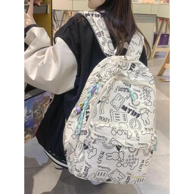 MKDW书包女初高中生双肩包