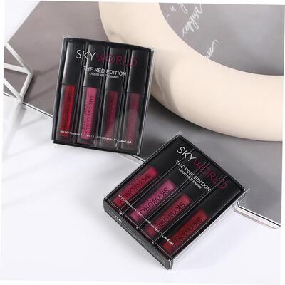 SKY Lip Gloss Glaze 4pc Set Matte Liquid Lipstick Waterproot