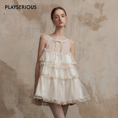 Fasogno娃娃裙吊带连衣裙