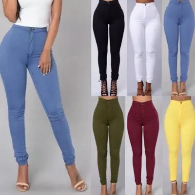 High Waist Jeans Femme Stretch Women's Pants Denim ladie