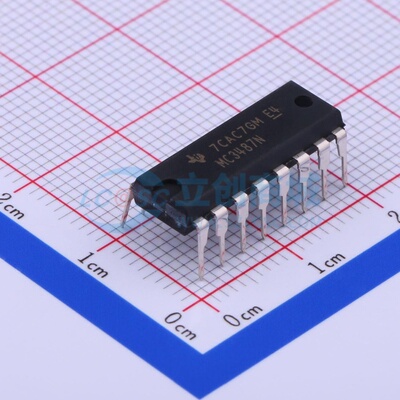 RS-485/RS-422芯片 MC3487N PDIP-16 TI/德州 电子元器件原装正品