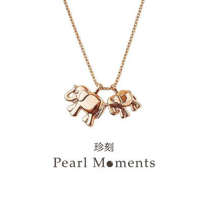 PEARL MOMENTS/珍刻PEARL MOMENTS/珍刻双象吉祥项链