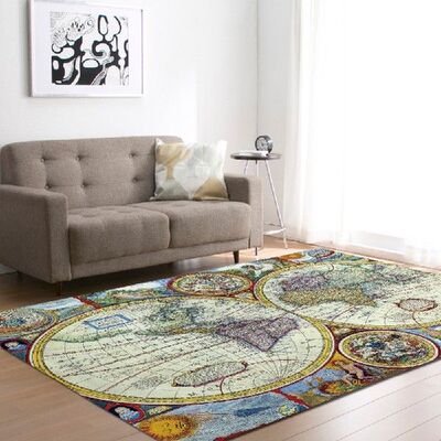 Large World Map Carpets Rug Bedroom Kids Baby Play Crawling