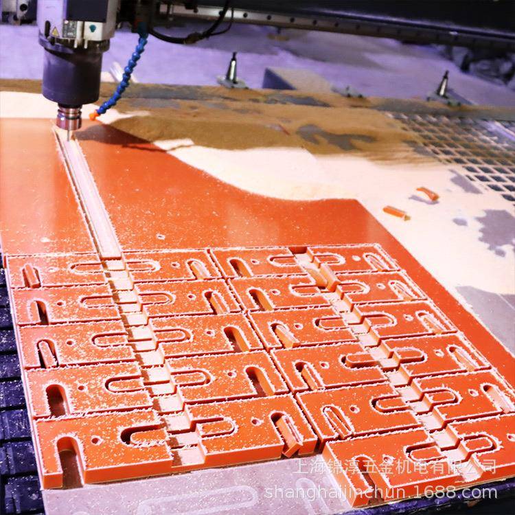 橘红色电木板0绝缘材红料来图加工雕刻3mm53240mm1脂mm20mm纸环氧