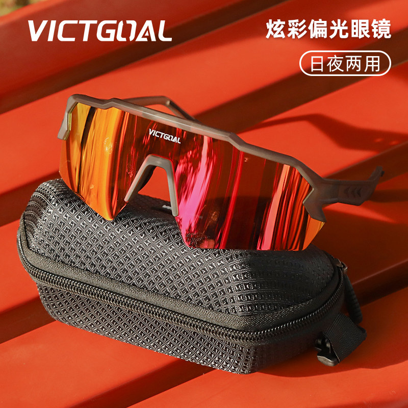 VICTGOAL骑行自行车眼镜偏光防雾登山运动风镜男防风专业护目镜女