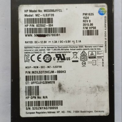 3.2T SAS MO3200JFFCL 822552 PM1635 MZILS3T2HCJM 512 2.5议价