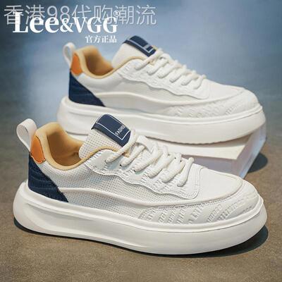 Lee&vgg男鞋2026新款夏季网面透气百搭板鞋运动休闲厚底小白潮鞋