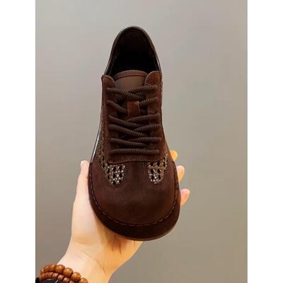 MJL63015新品男士拼皮编织休闲舒适男鞋百搭高级感个性高品质商务