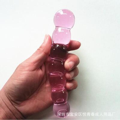 Glass-made femalemasturbation toy fake phallus adult product