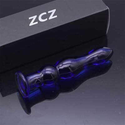 Glass-made femalemasturbation toy fake phallus adult product