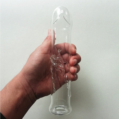 Foreign trade export can add water, glass dildo, hollow dil