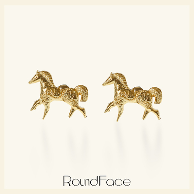 新年礼物RoundFace炼天系列体钉马年红礼物送女友