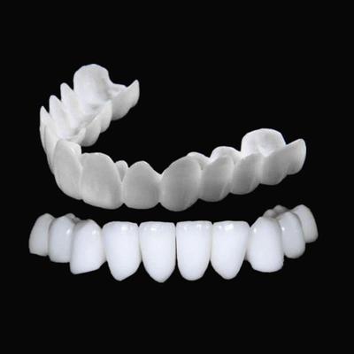 Silicone Upper  Lower False Teeth Veneers Dentures Fake