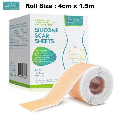 Silicone Scar Sheets Patch Painless Scar Repair Tape Roll Ef