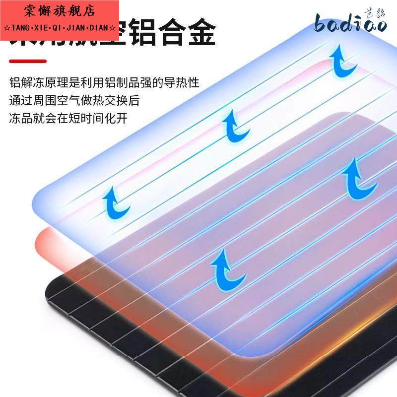 快速解冻板家用厨房牛排化冰器摆摊商用海鲜解冻盘铝合金解冻砧板