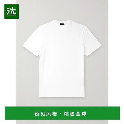 香港直邮1h可退 Zegna 杰尼亚 男士 棉针织T恤 UG360A2G765NLN00