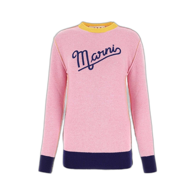 欧洲直邮MARNI 女士针织毛衣 GCMD0283MQUFH52500C18羊毛纯羊毛