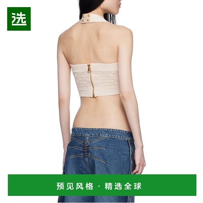 香港直邮Balmain 挂脖上衣 EF1AA025KI02背心