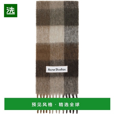 香港直邮Acne Studios 艾克妮 男士 多色 Mohair Checked 围巾 CA