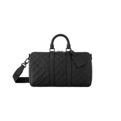 欧洲直邮LV/路易威登 男士黑色牛皮手提包旅行袋皮革