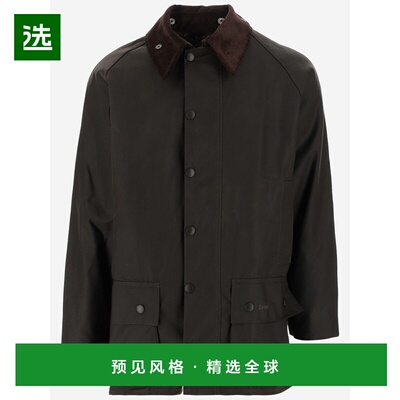 香港直邮Barbour 男士夹克 MWX0002OL71 CO 绿色 Beaufort 打蜡夹