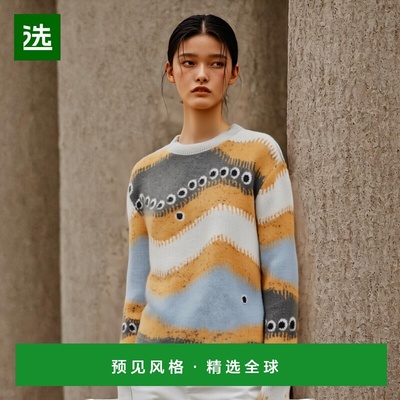 1h可退 欧洲直邮LOEWE 女士针织毛衣S359Y14KEGMULTICOLOR