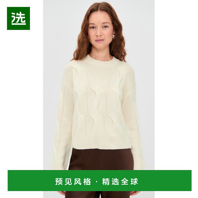 1h可退 香港直邮LISA YANG 女士 Sammie 羊绒毛衣 beige米色 舒适