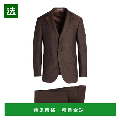 1h可退 香港直邮Corneliani 克莱利亚尼 男士 西服 brown棕色 舒