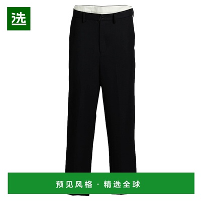1h可退 香港直邮Doublet 男士 正装长裤 black黑色 舒适时尚