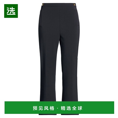 1h可退 香港直邮Elisabetta Franchi 女士 休闲长裤 black黑色 舒