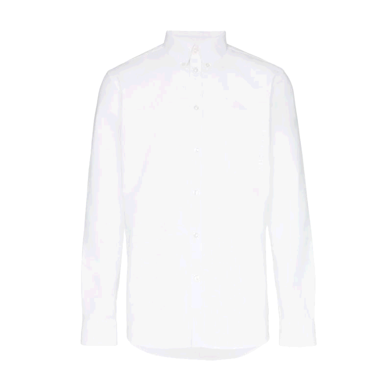 Givenchy 经典LOGO刺绣男装衬衫 BM609H1【付后1h可退】