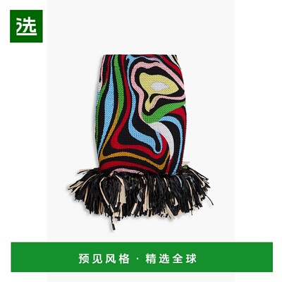 1h可退 香港直邮Emilio Pucci 璞琪 女士 流苏半身裙 3ERV263E859