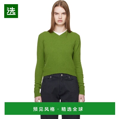 1h可退 香港直邮DAUGHTER 女士 &Daughter 绿色 Sligo Shrunken V