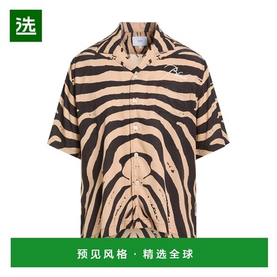 1h可退 香港直邮Rhude 男士 花纹衬衫 beige米色 舒适时尚