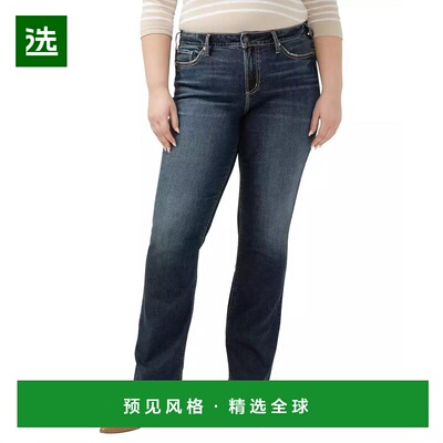 1h可退 【美国直邮】Silver Jeans Co Plus Size Suki 中腰修身微