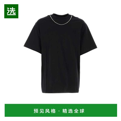 1h可退 香港直邮Ambush 男士 黑色棉质T恤 BMAA001S24JER0011010T