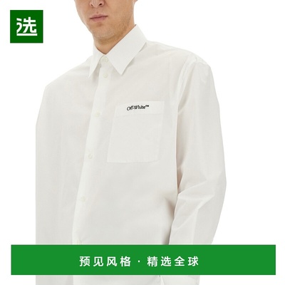 1h可退 香港直邮Off-white 男士 长袖衬衫 OMGE004C99FAB002男装