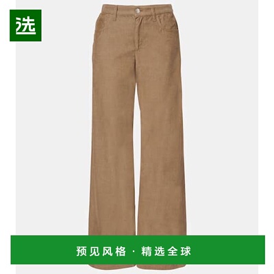 香港直邮The Row 女士 Eglitta 灯芯绒直筒长裤 beige米色 舒适时