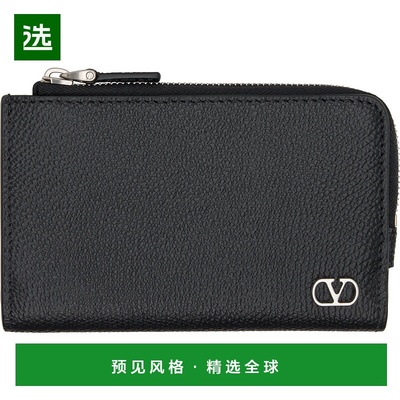 香港直邮Valentino 华伦天奴 男士 黑色 VLogo Signature 钱包 7Y