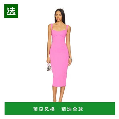 1h可退 香港直邮GOOD AMERICAN 女士 Sculpting 心形中长连衣裙 G