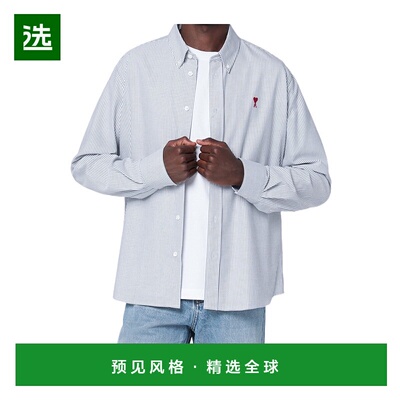 香港直邮Ami Paris 条纹衬衫 BFUSH063UCO0087长袖