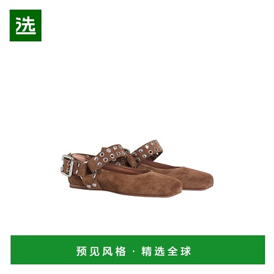 1h可退 香港直邮Alaïa 女士 芭蕾平底鞋 AA3A041CK177 舒适时尚