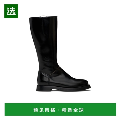 香港直邮MIISTA 女士靴子 MI5555BLACK AW2024 黑色 圆头长筒靴