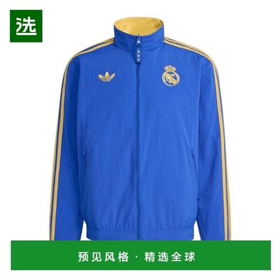 香港直邮ADIDAS 男士运动服 JZ2236 SS2026 蓝色 双面夹克