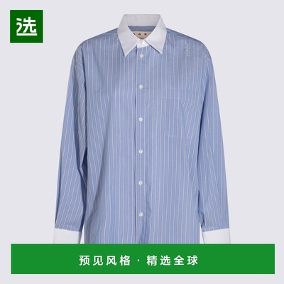 香港直邮MARNI 女士衬衫 CAMA0505QSUTC455STB61 SS2025 蓝色