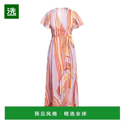 1h可退 香港直邮Poupette St Barth 女士 中长连衣裙 orange橙色