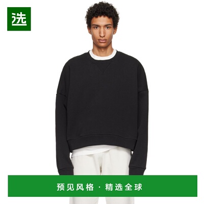 1h可退 香港直邮Entire Studios 男士 黑色 Box Crew 套头衫 ES21