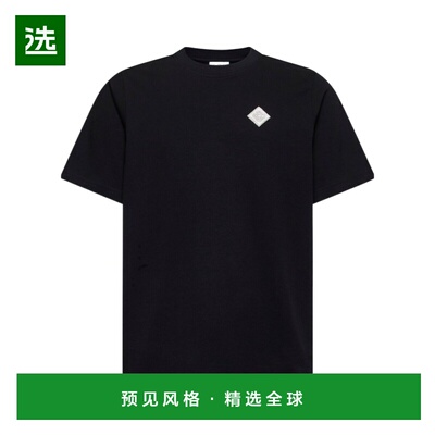 香港直邮CASABLANCA 男士T恤 MPS25JTS00110 SS2025 黑色 短袖T恤