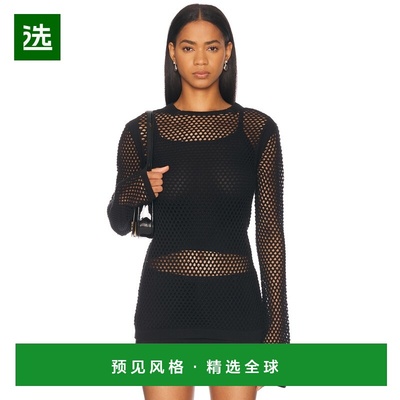 1h可退 香港直邮Helmut Lang 海尔姆特·朗 女士 网纱长袖上衣 P0